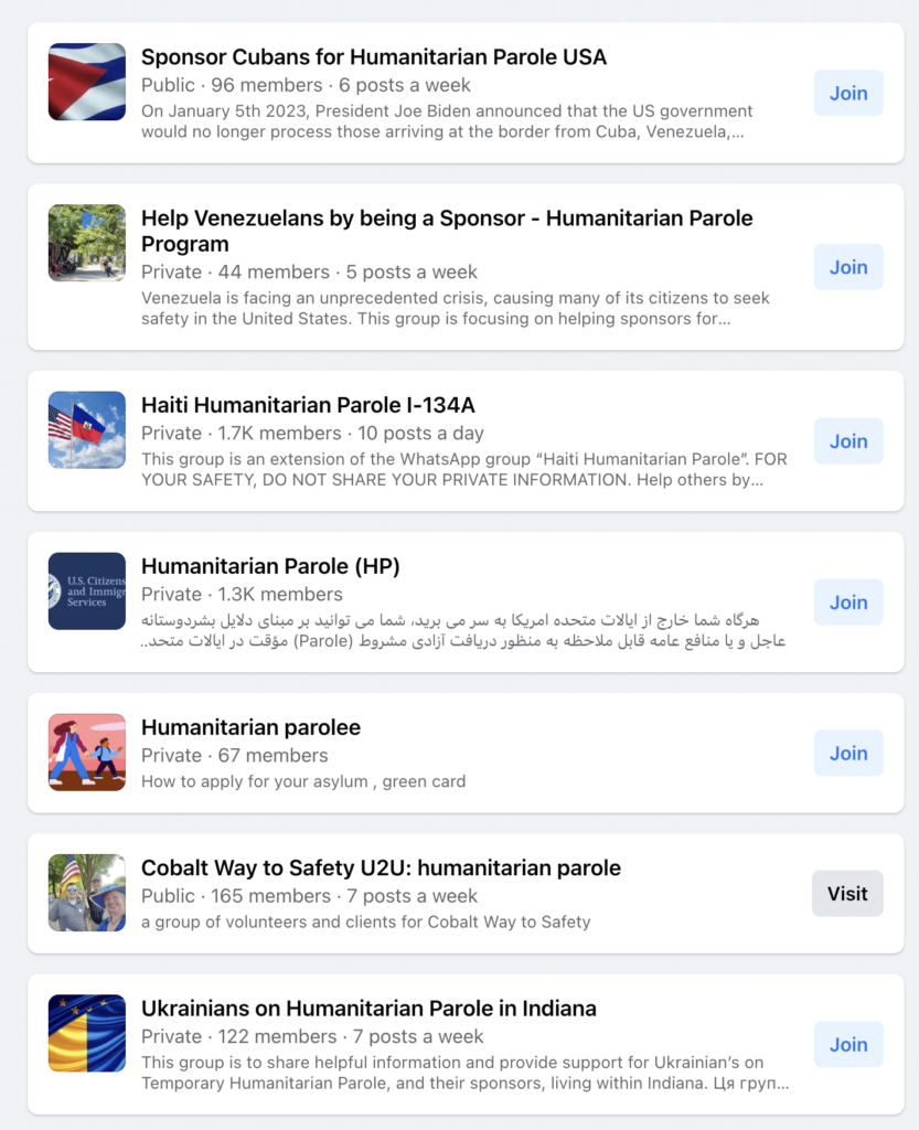 Florida Humanitarian Parole Update: Sponsorship Scams